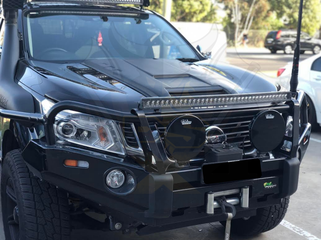 Black Bonnet Scoop Raptor to suit Nissan Navara NP300 D23 2015-2020