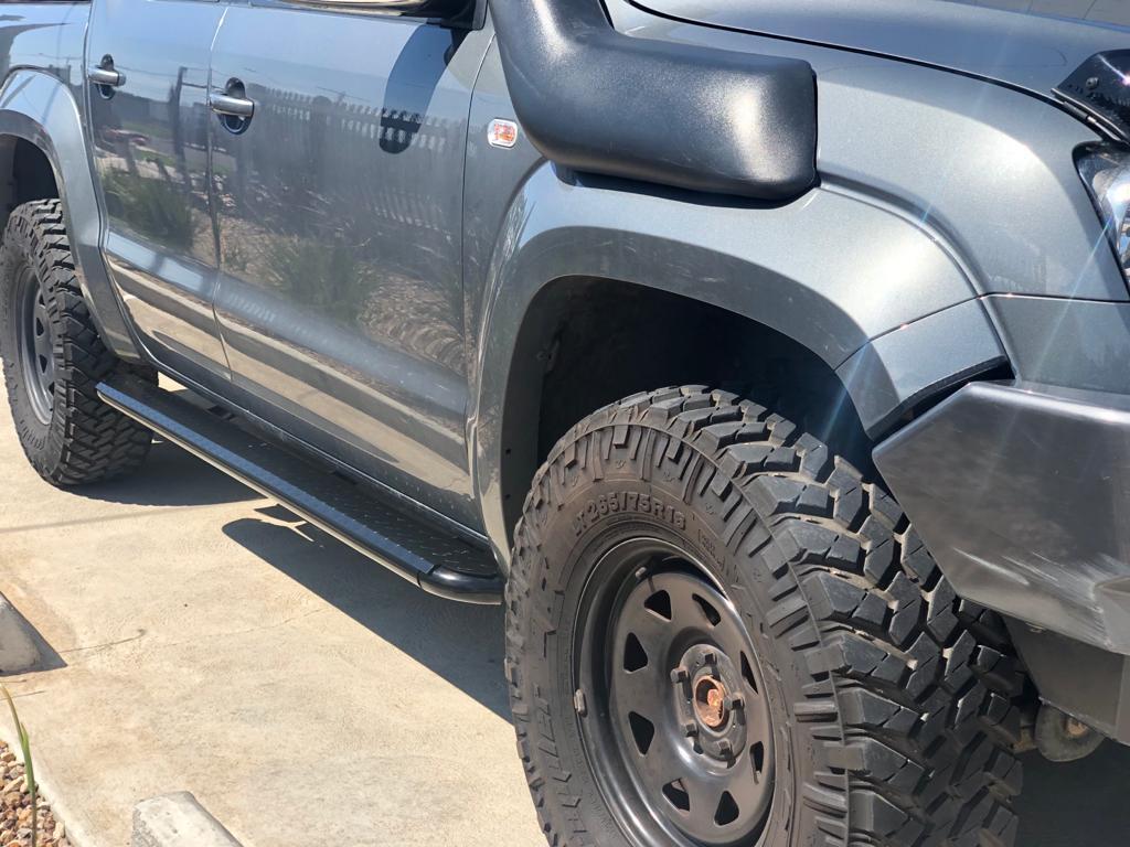 Volkswagen Amarok Side Steps Running Boards Steel Rock Sliders 2010-2019