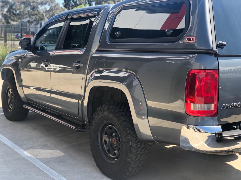 Volkswagen Amarok Side Steps Running Boards Steel Rock Sliders 2010-2019