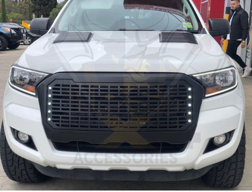 Front Grille For Ford Ranger PX2 MK2 Wildtrak 2015 - 2019 With DRL LED